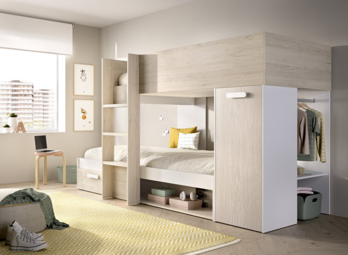 Literas modernas: diseños funcionales para habitaciones infantiles ...